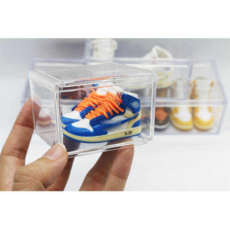 Sports shoe keychain loose 3D PVC mini basketball shoe keychain ...